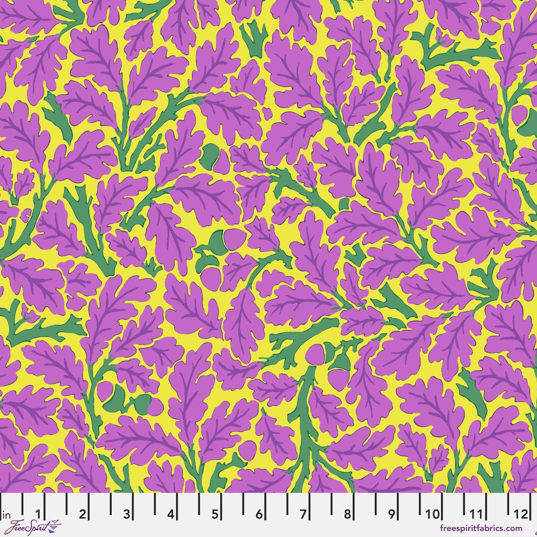 Oak in Violet (pwkw003.violet) | Kaffe X Morris and Co. | the Original ...