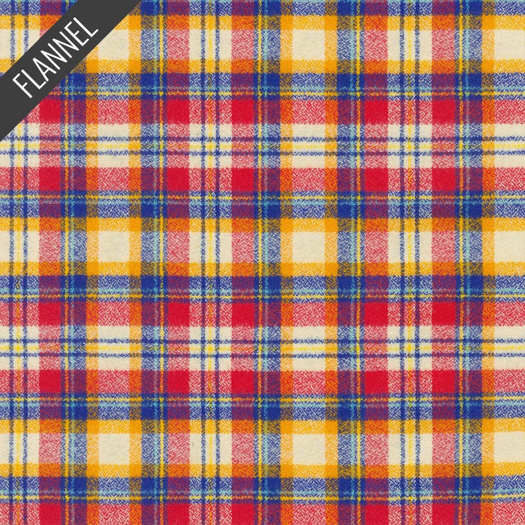 Mammoth Junior Bright Check Flannel in Goldfish (srkf-21378-369 ...