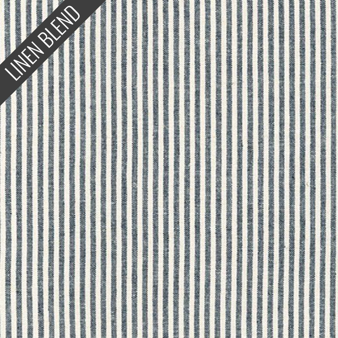 Small Stripe Yarn Dyed Woven in Indigo srk-17587-62 Essex Yarn Dyed ...