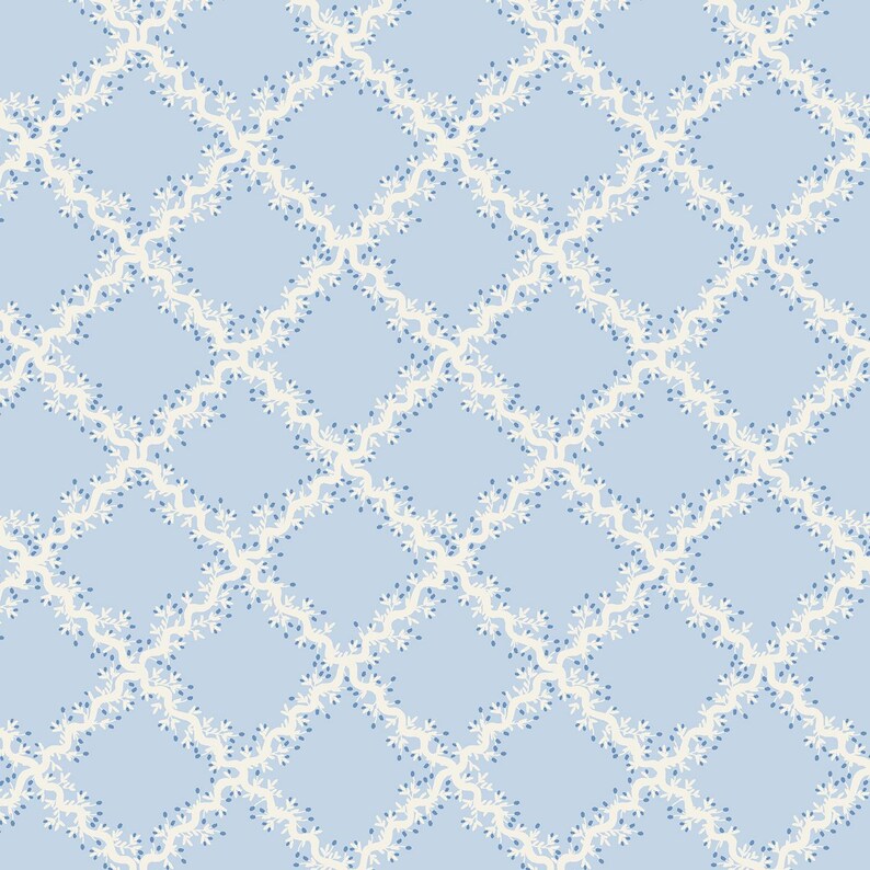 Lattice in Blue (rp1605-bl2) | Dahlia | Rifle Paper Co | Cotton+steel ...