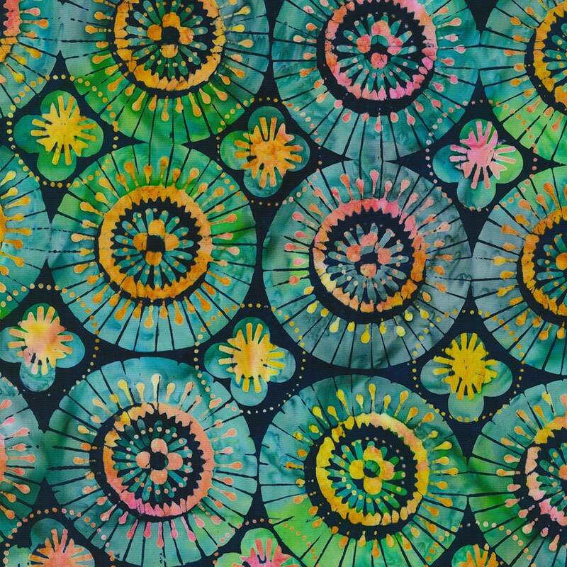 Rainbow Batik Fabric - Etsy