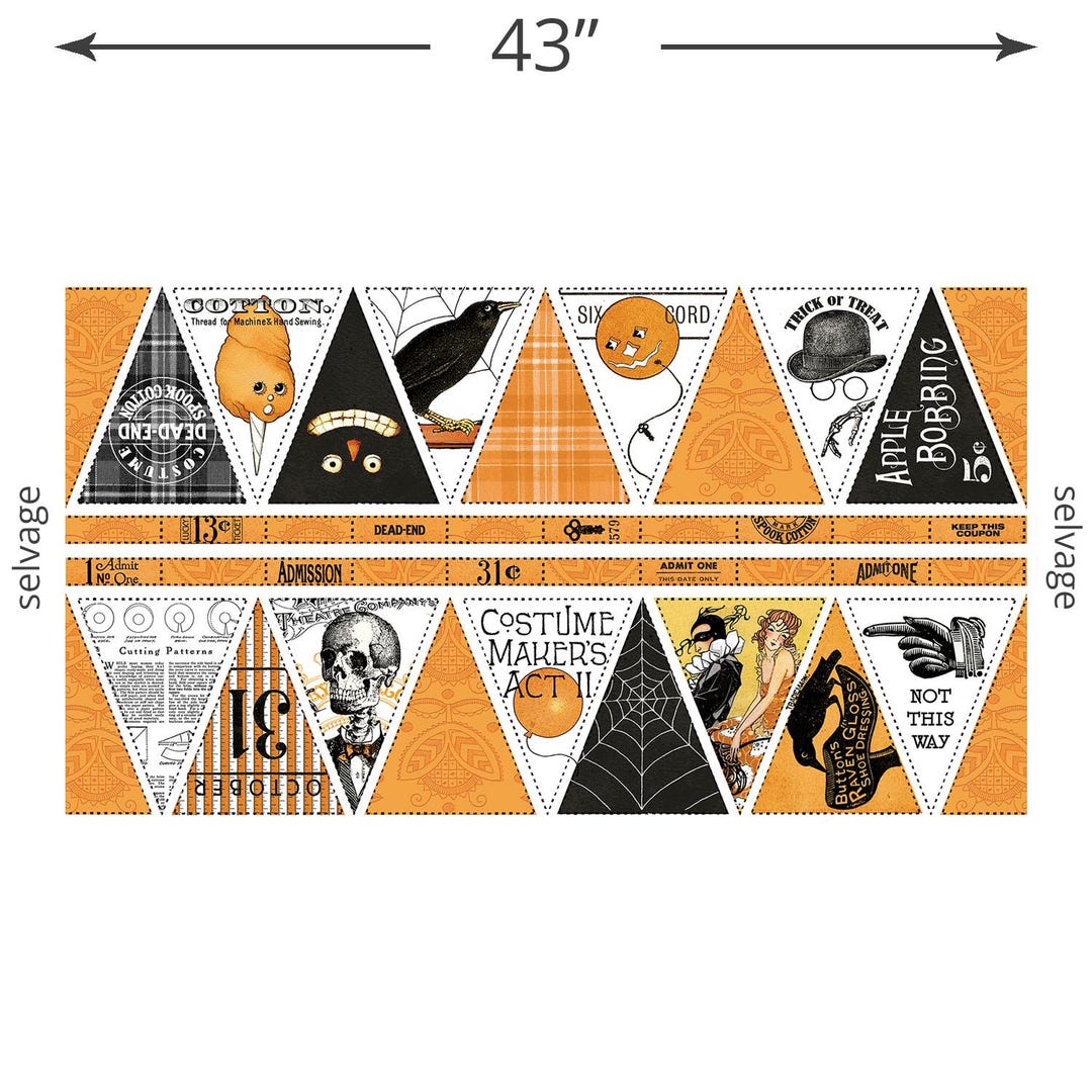Costume Party Bunting Panel (pd16003-panel) | Costume Maker's Act II ...