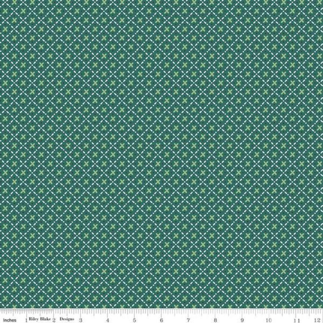 Barn Dance in Jade (c12028-jade) | Bee Plaids | Lori Holt | Riley Blake ...