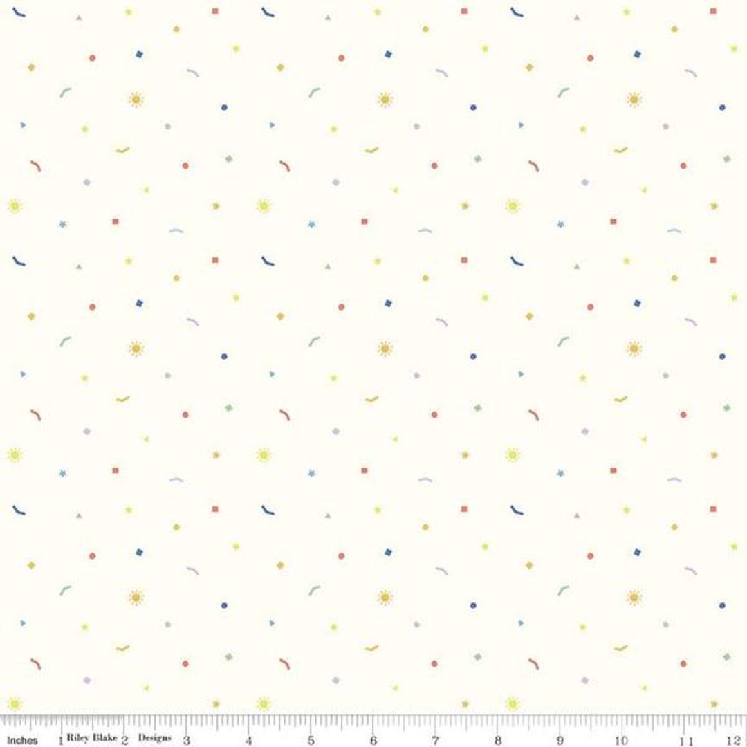 Confetti in Cloud (c16514-cloud) | New Box of Crayons | Riley Blake ...