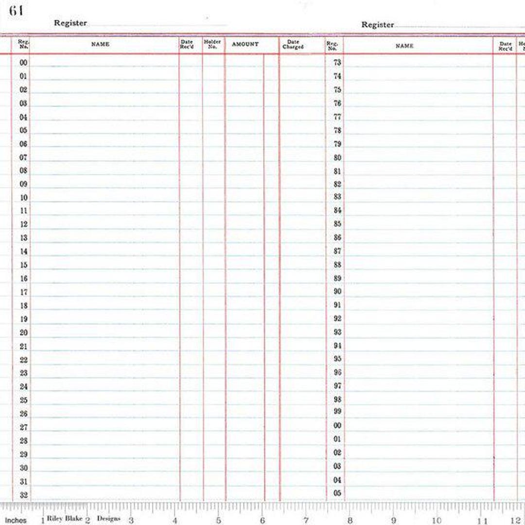 Ledger Paper in White (c13054-white) | Journal Basics | J Wecker Frisch ...