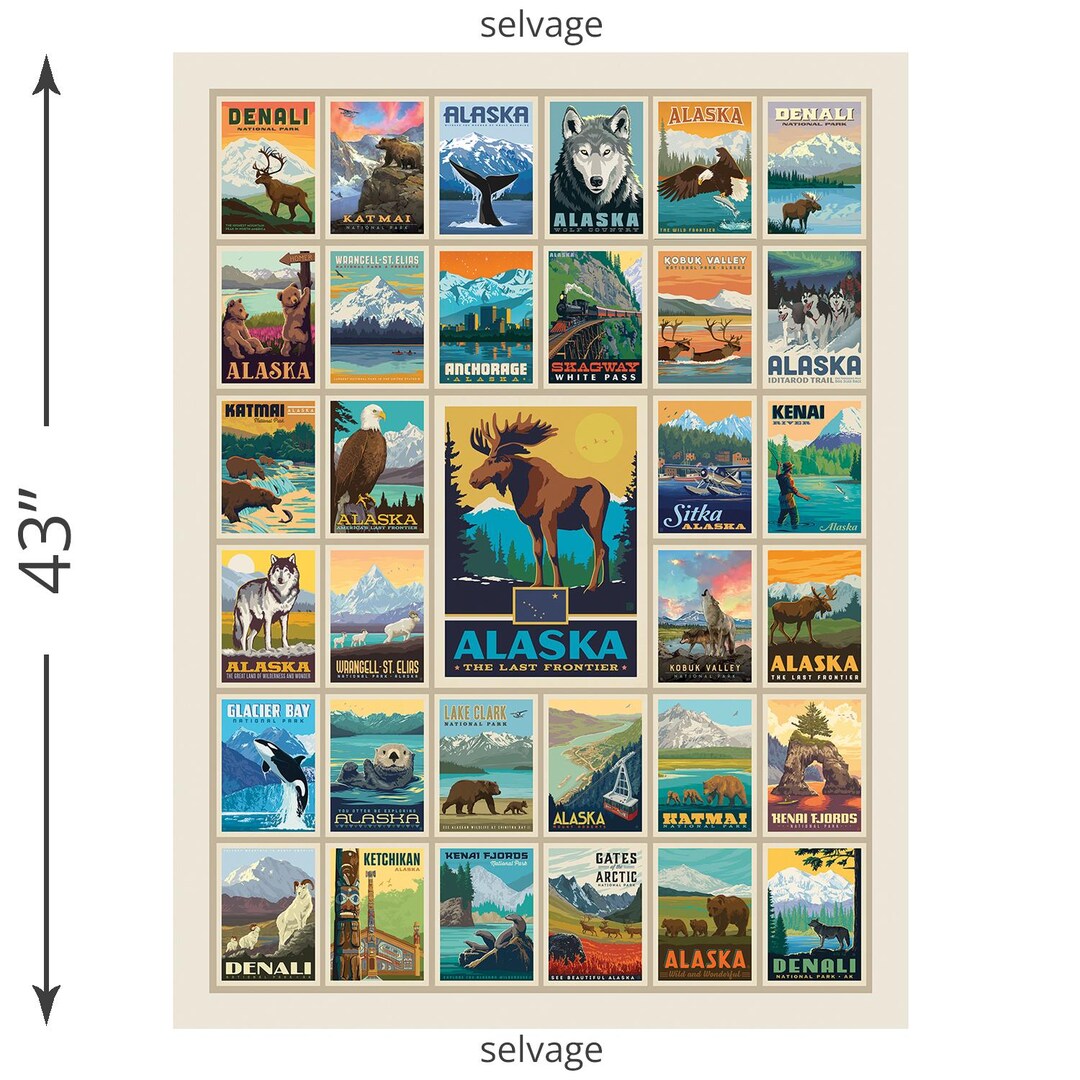 Alaska Poster Panel (pd16150-panel) | Alaska | Riley Blake Designs ...