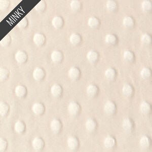 Minky Dimple Dot in Cream htm05 Cream Minky Dimple Dot Hawthorne Supply ...