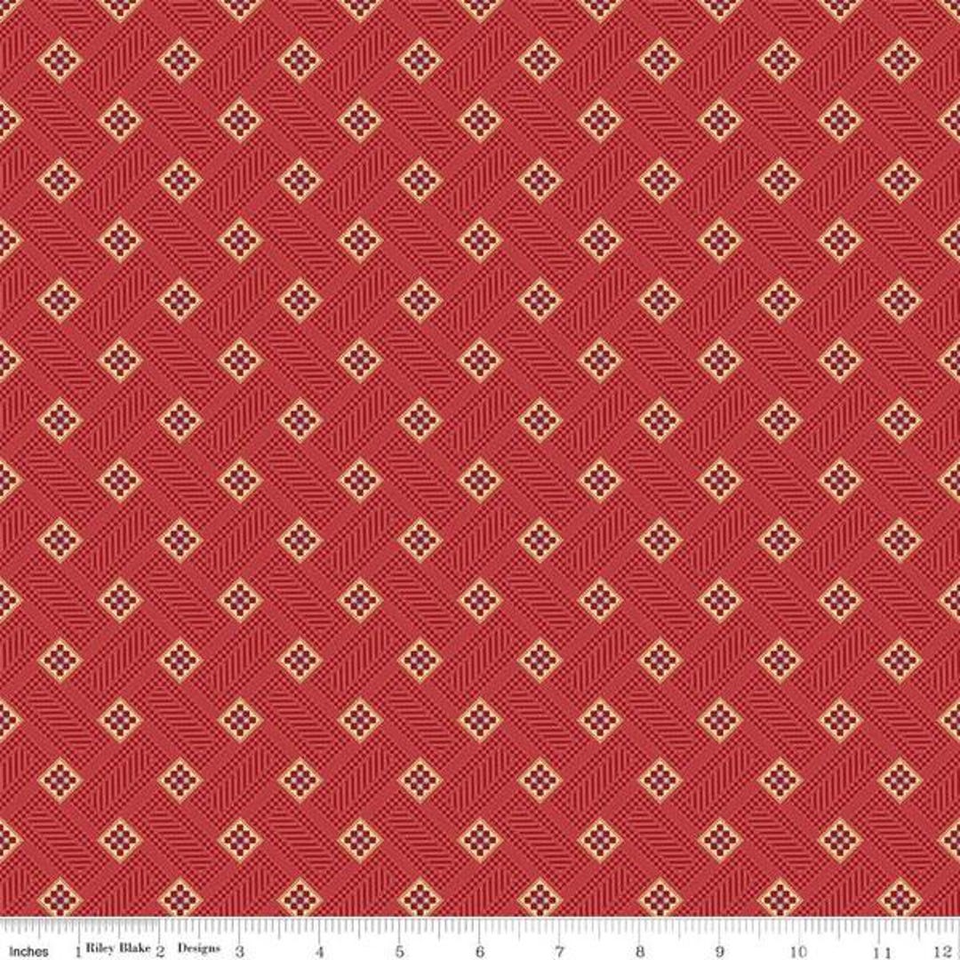 Blocks in Red (c16992-red) | Vera's Garden | Vicki Mccarty | Riley ...