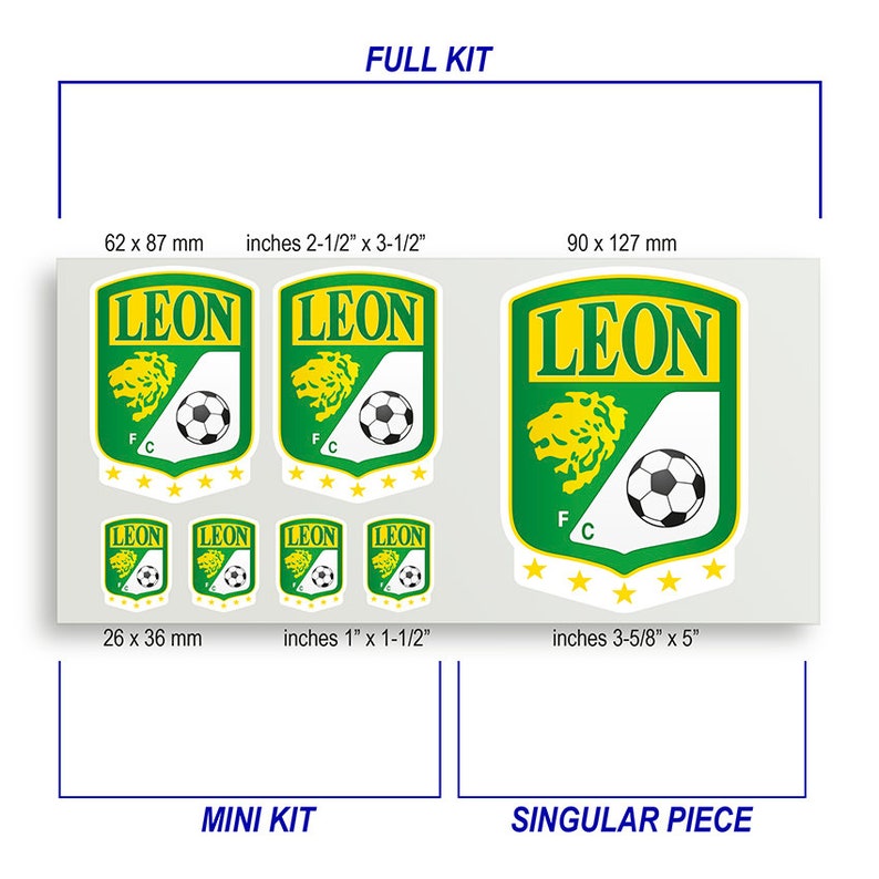 LIGA MX Soccer Decal Sticker Sets - Etsy