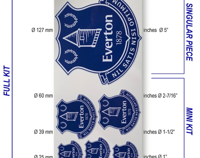 Everton F.C Soccer Decal Sticker Set - Etsy