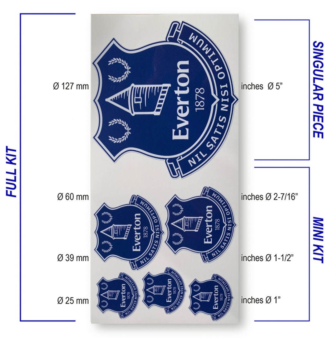 Everton F.C Soccer Decal Sticker Set - Etsy