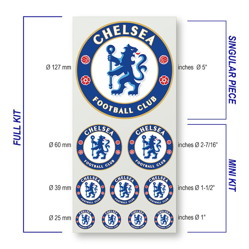 Premier League Soccer Decal Sticker Sets - Etsy