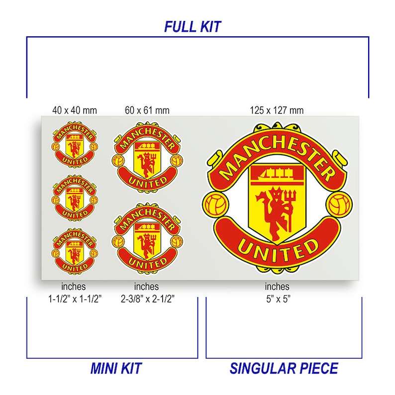 Premier League Soccer Decal Sticker Sets - Etsy