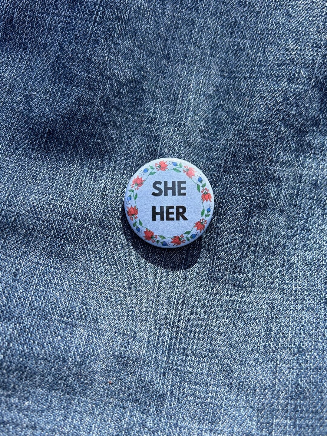 Pronouns Button, He/him, She/her, They/them, Custom Pronoun Buttons ...