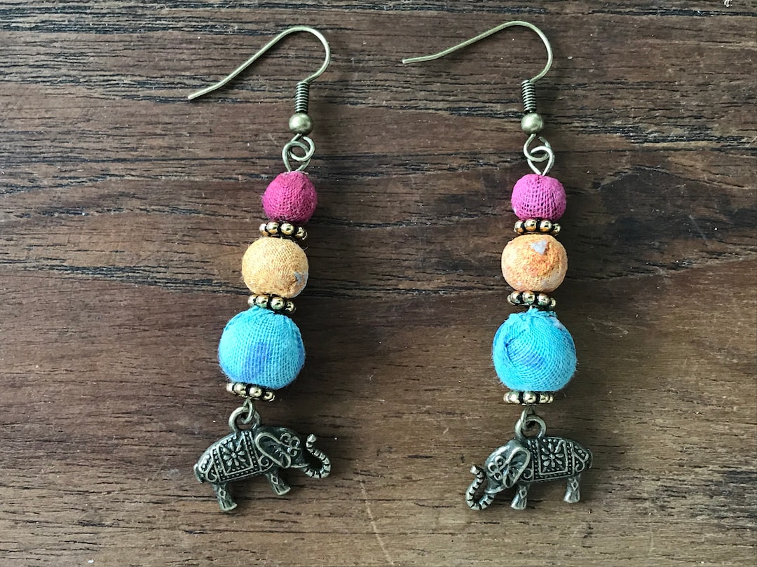Elephant Earrings - Etsy