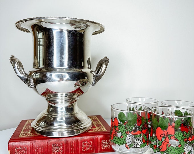 Vintage Kent Silversmiths Champagne Bucket/vintage Champagne Cooler ...
