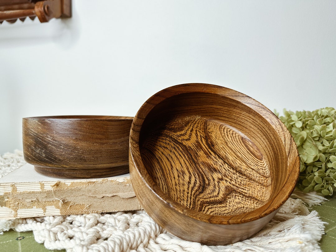 Vintage Wood Bowl Set/stacking Wood Bowls/vintage Snack Bowls - Etsy