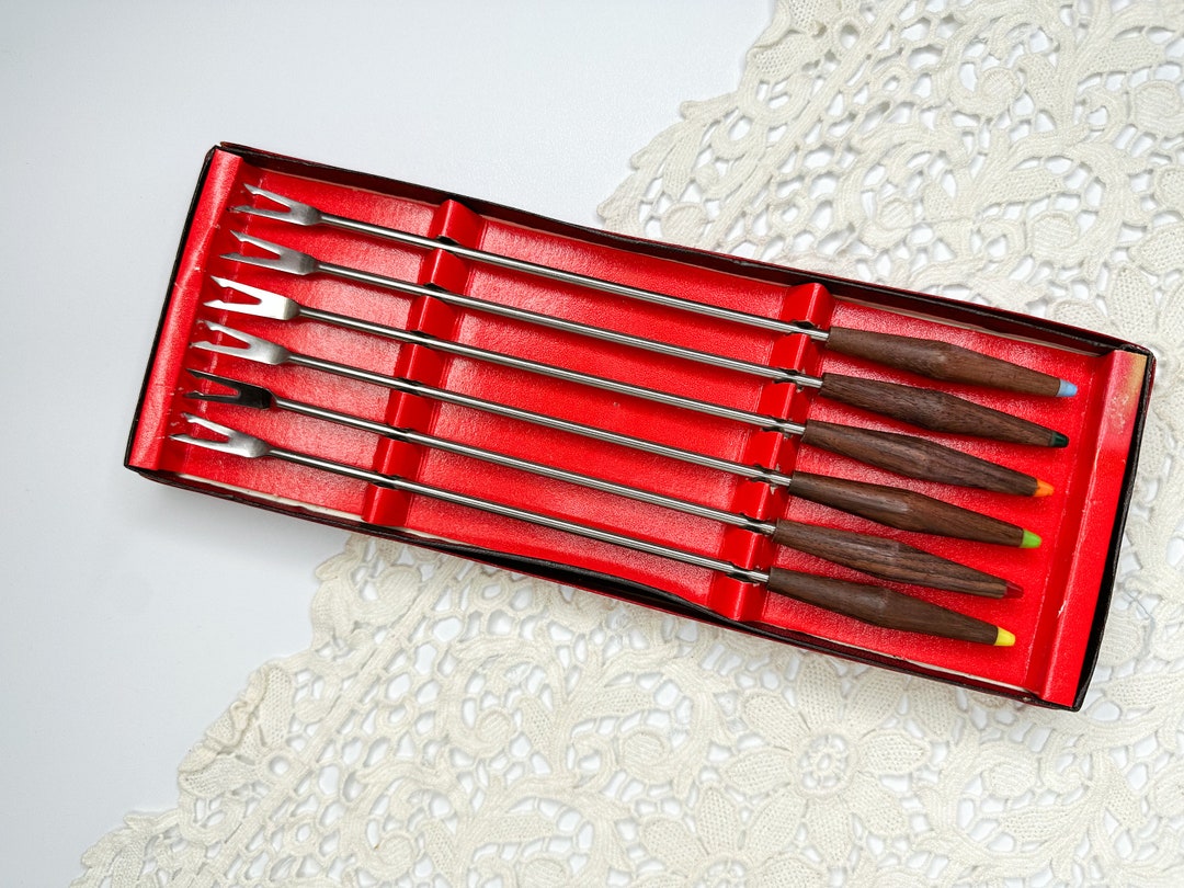 NOS Vintage MCM Fondue Forks/midcentury Fondue Fork Accessories/mcm ...
