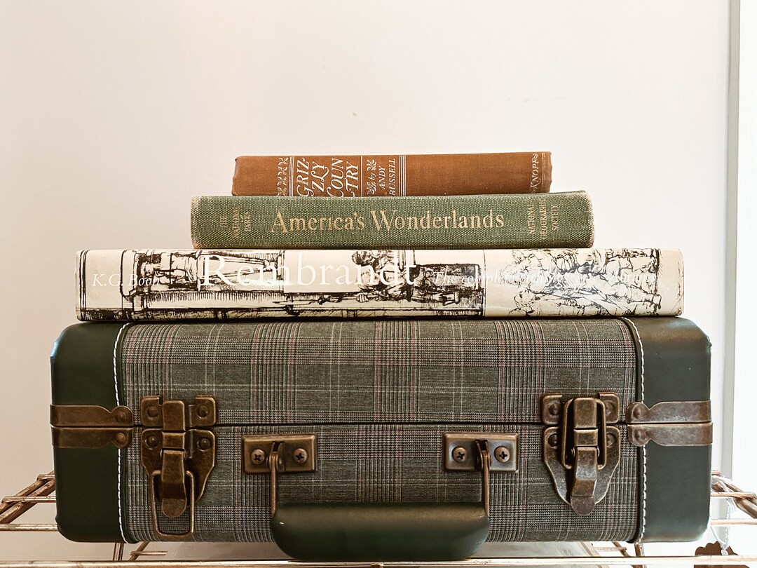 Vintage Book Stack/vintage Rembrandt Art Book/vintage National Parks ...