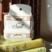 Vintage Porcelain Salt Box/wall Hanging Salt Box/vintage Kitchen Crock ...