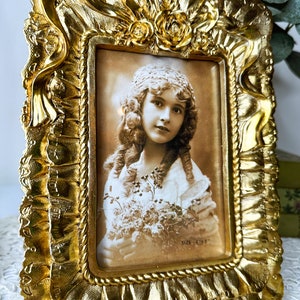 Vintage Gold Ruffle Lace 4x6 Picture Frame - Etsy