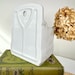 Vintage Porcelain Salt Box/wall Hanging Salt Box/vintage Kitchen Crock ...