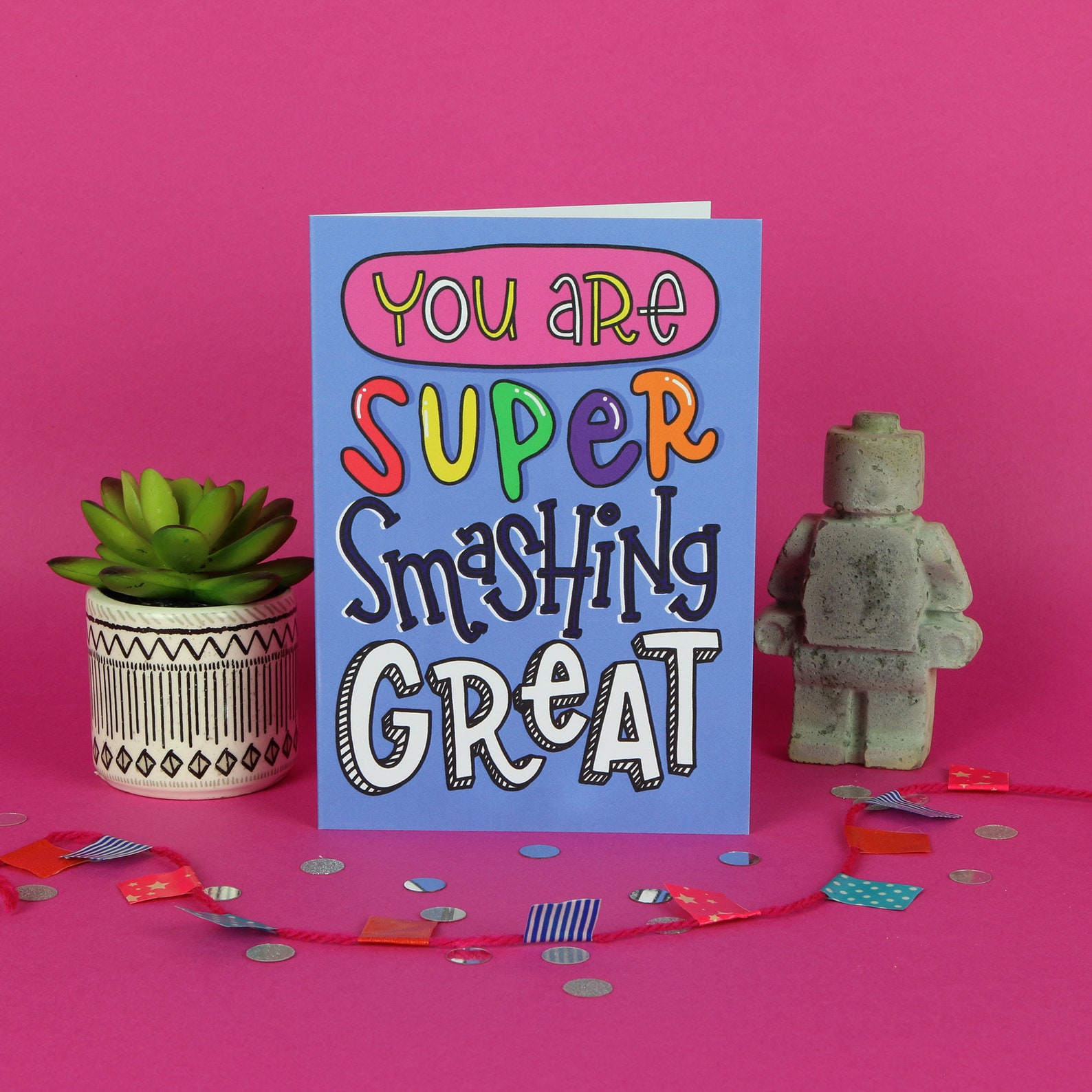 You Are Super Smashing Great / Thank You Card / Funny Greeting - Etsy