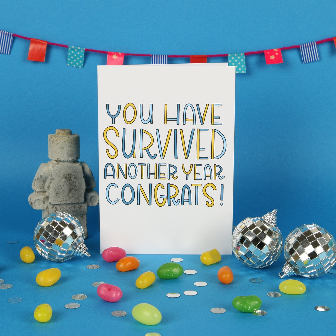 You Have Survived Another Year / Funny Birthday Card / - Etsy
