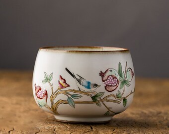 Hand Painted Tea Cup - Etsy
