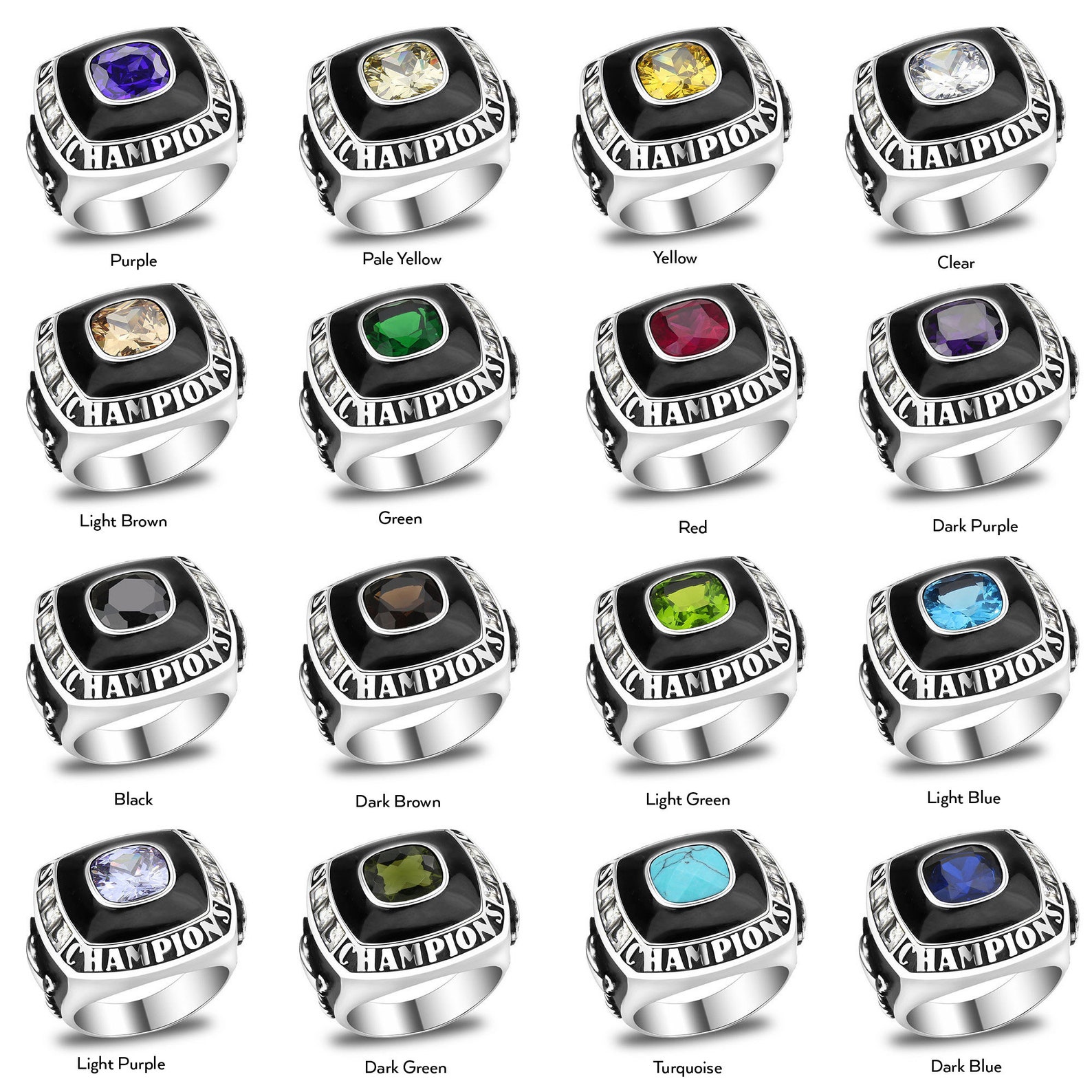 Custom Text and Color Championship Ring Football Baseball - Etsy