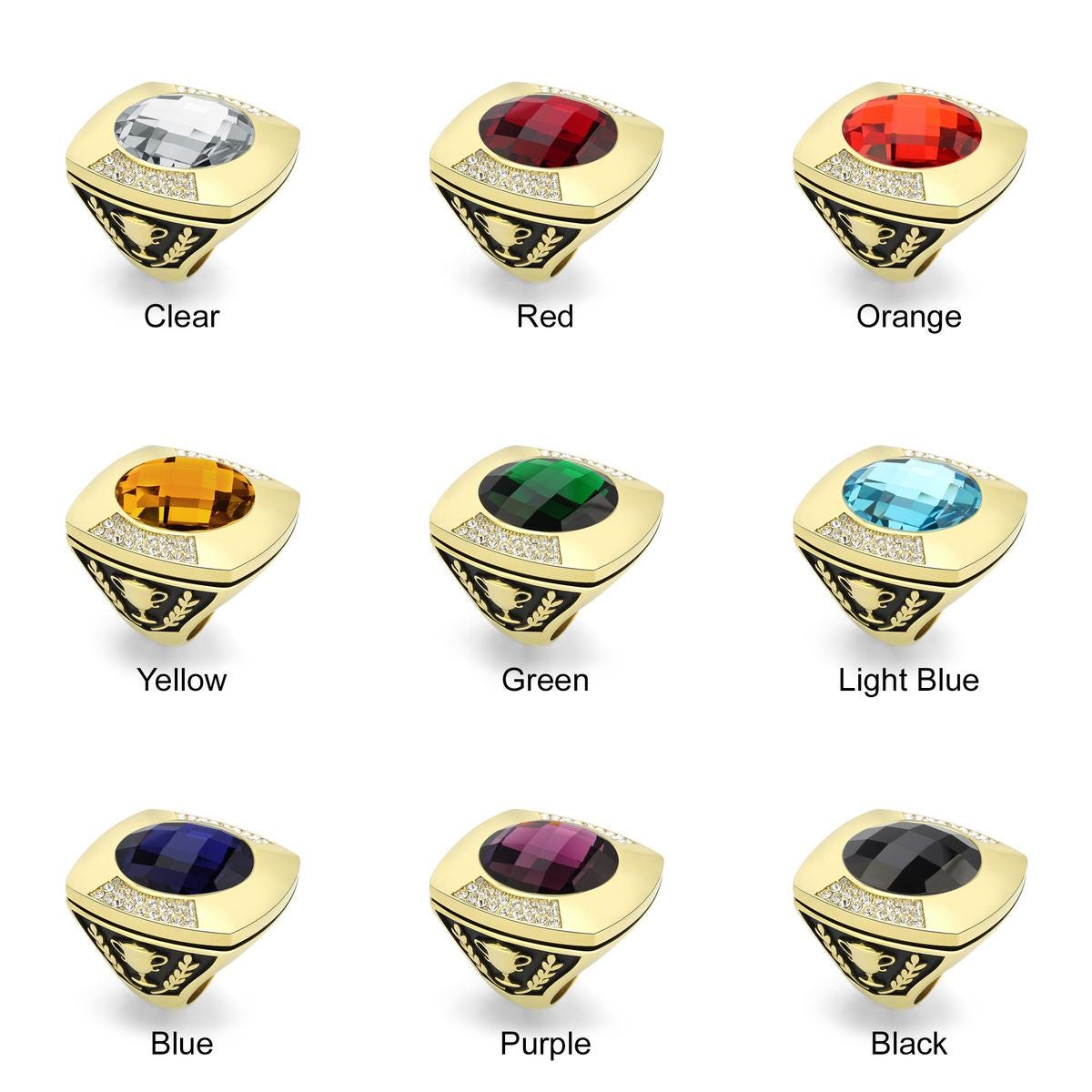 Personalized XL Trophy Championship Ring - MVP Ring, Coach's Ring, Hall ...