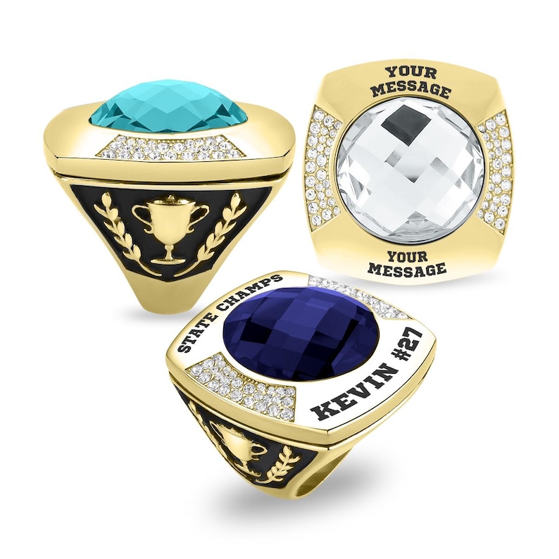Personalized XL Trophy Championship Ring - MVP Ring, Coach's Ring, Hall ...