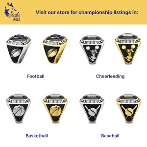 Custom Text and Color Championship Ring Football, Baseball, Basketball ...