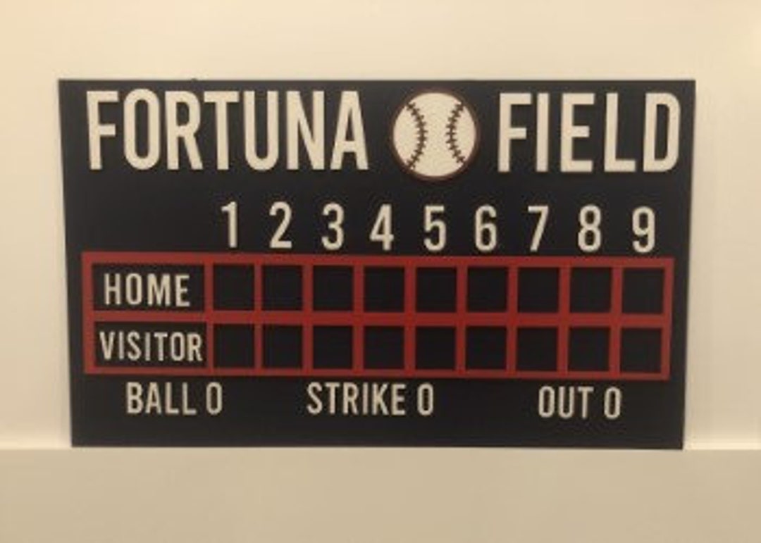 DIGITAL FILE Baseball Scoreboard Glowforge Digital File Mira Laser ...