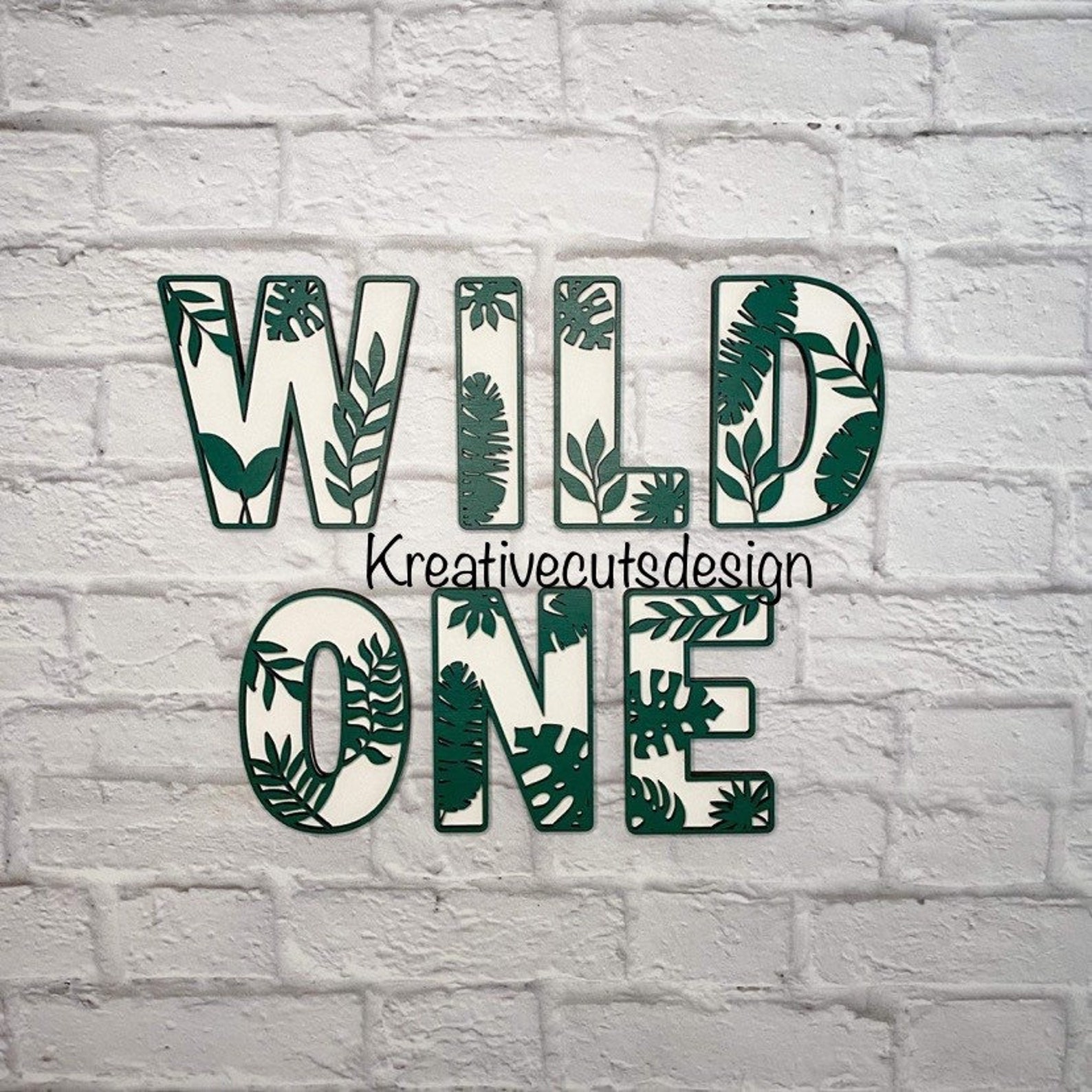 Alphabet Tropical Leaves A-Z Font Digital Art Svg Glowforge - Etsy