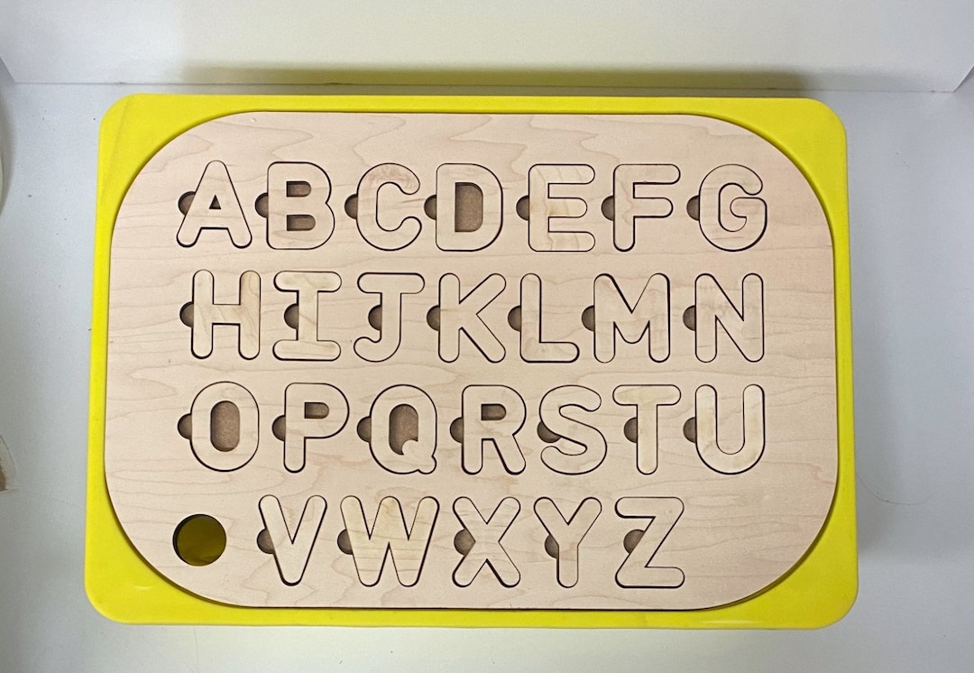 Ikea Trofast Alphabet A-Z Puzzle SVG Storage Lid Sensory Bin Lid Flisat ...