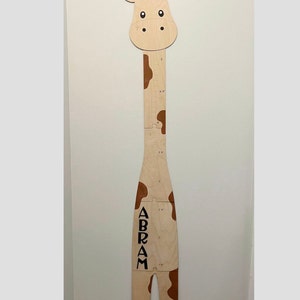 Giraffe Growth Chart Ruler. Kids Nursery Height Measurement. Glowforge ...
