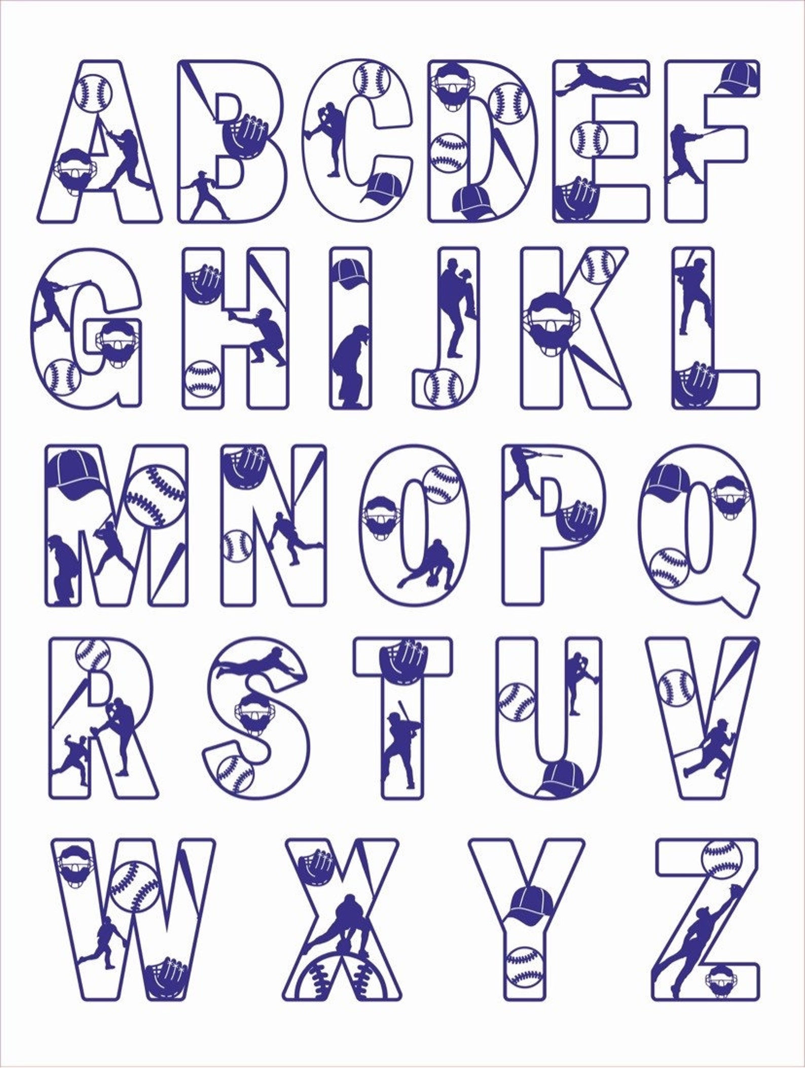 Alphabet Basketball NBA A-Z Font Basketball Art Svg Glowforge - Etsy