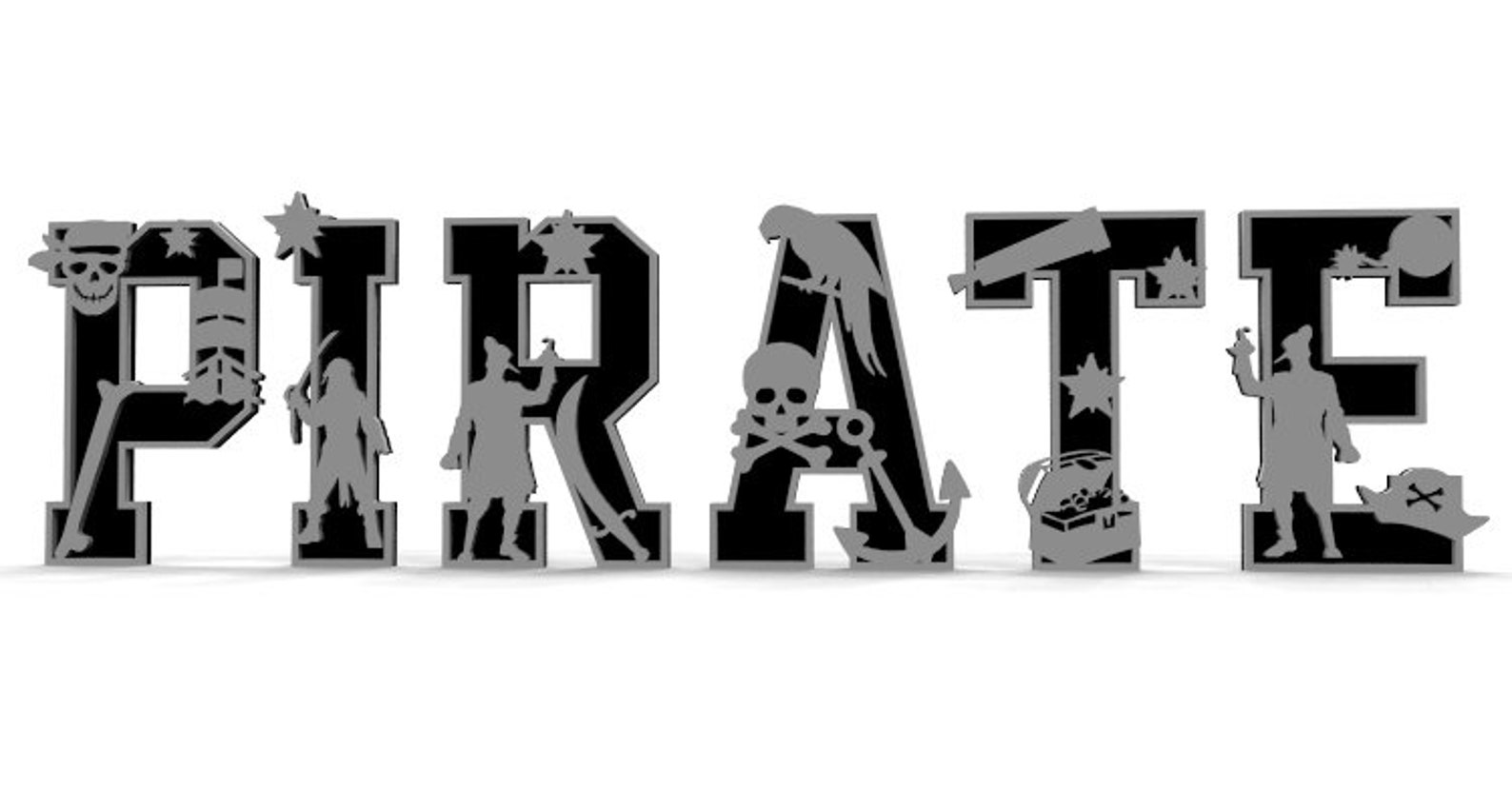 Pirate Alphabet Skulls alphabet Font A-Z 0-9 Svg Digital | Etsy