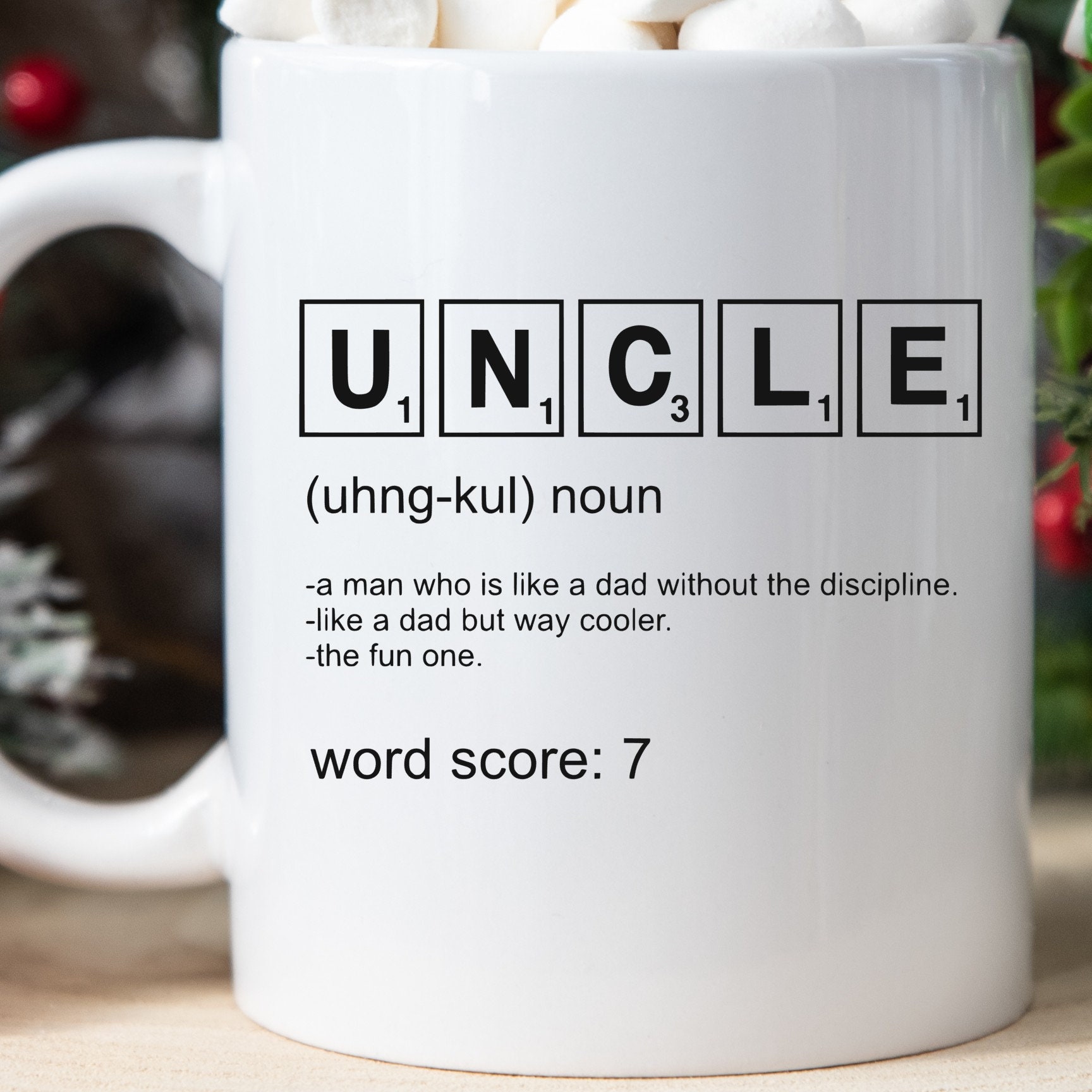 Scrabble Definitionuncle Laser Cut Ornament File Digital Png - Etsy