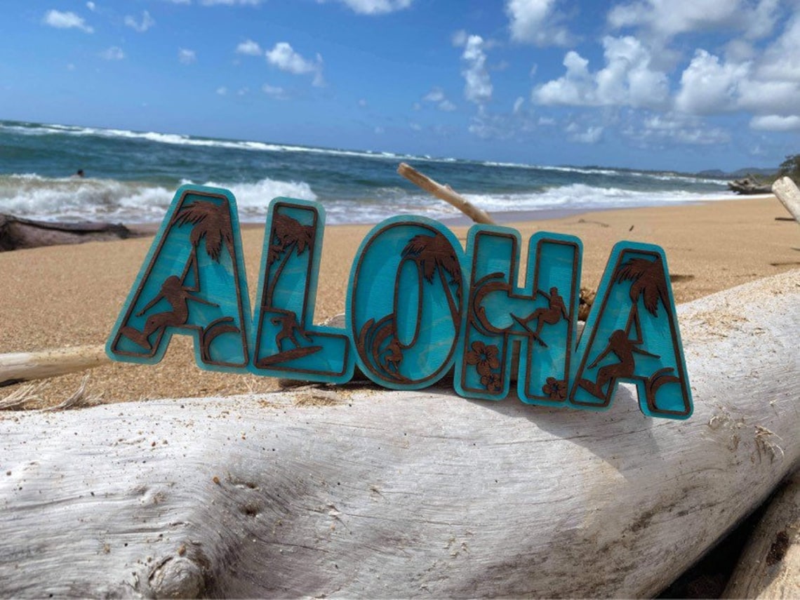 Alphabet Surf A-Z Font Digital Art Svg Glowforge Laser File 0-9 Bundle ...