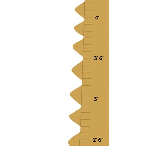 Dinosaur Growth Ruler Svg Inches and Cm. Glowforge Ready Measuring ...