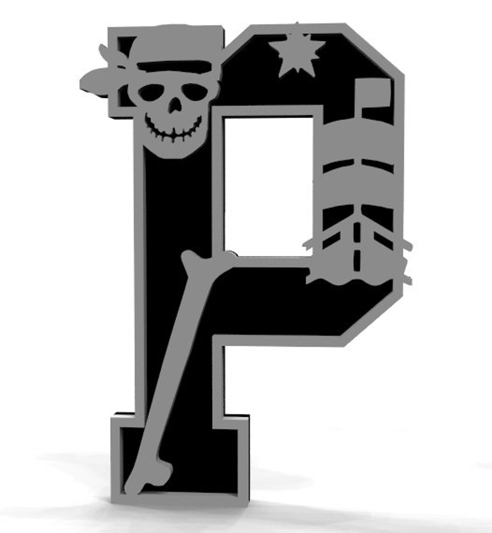 Pirate Alphabet Skulls alphabet Font A-Z 0-9 Svg Digital | Etsy