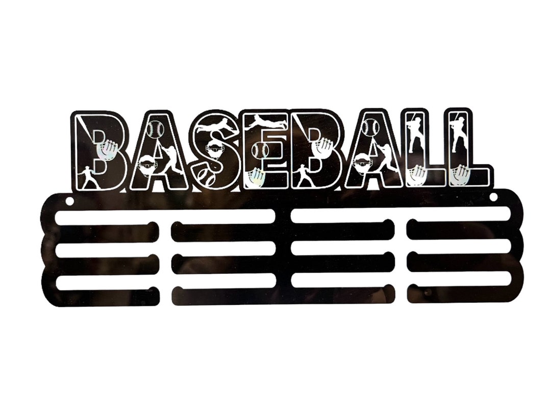 Baseball Medal Hanger Digital Svg Glowforge Tested. Ribbon Holder Award ...