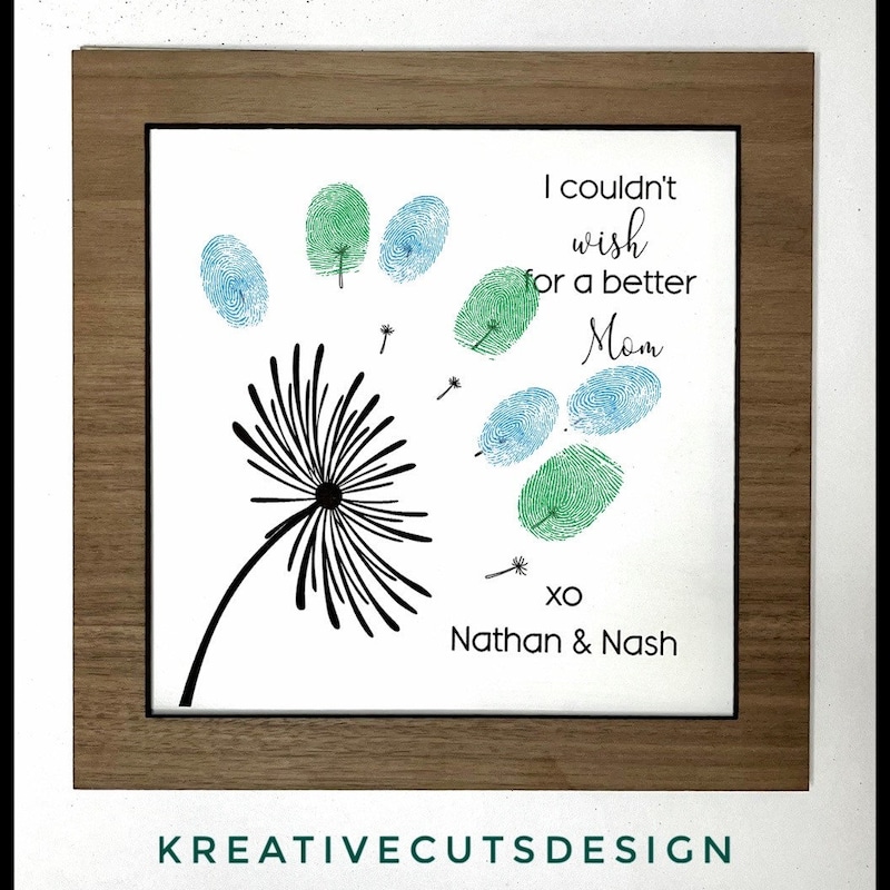 Dandelion Fingerprint Svg - Etsy