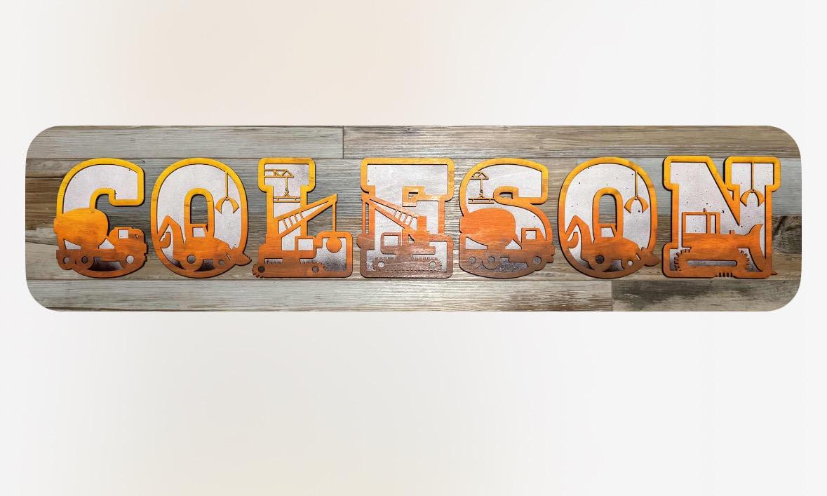 Construction Truck Alphabet Font A-Z Laser Cut Digital Download - Etsy