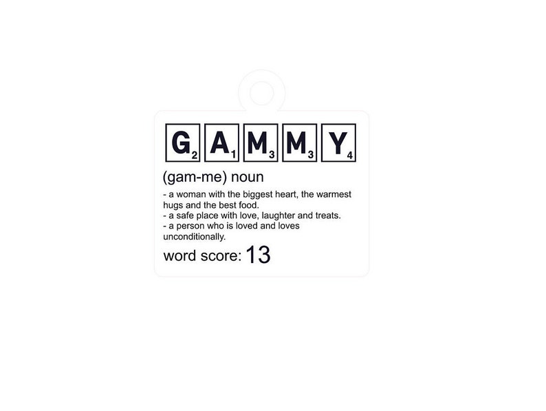Scrabble Gammy Definition, Bestie Laser Cut Ornament File Digital Png ...