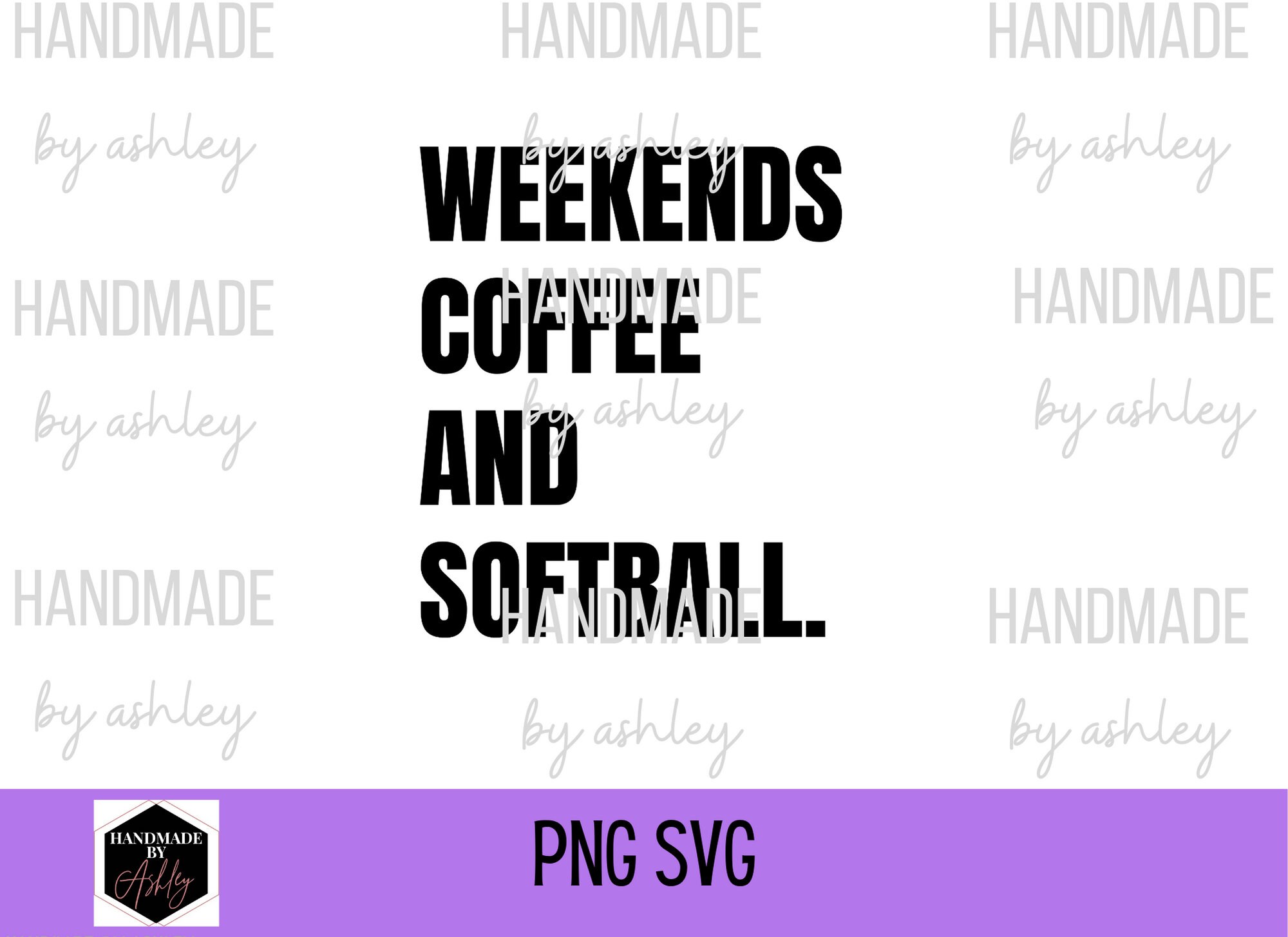 Weekends Coffee and Sofball SVG PNG - Etsy