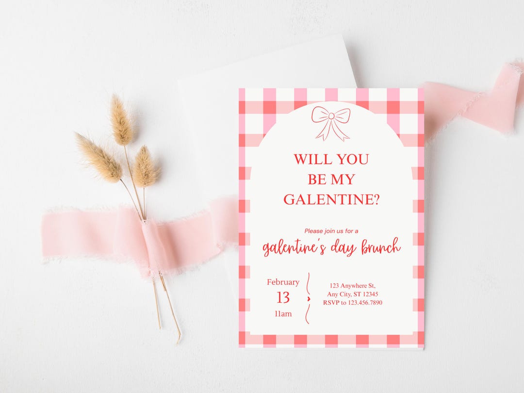 Will You Be My Galentine Invite, Digital Download, Mobile Invite ...
