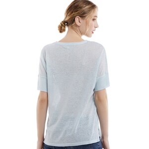 Linen Shirt, Light Blue or Dark Gray, Summer Top. Breathable ...